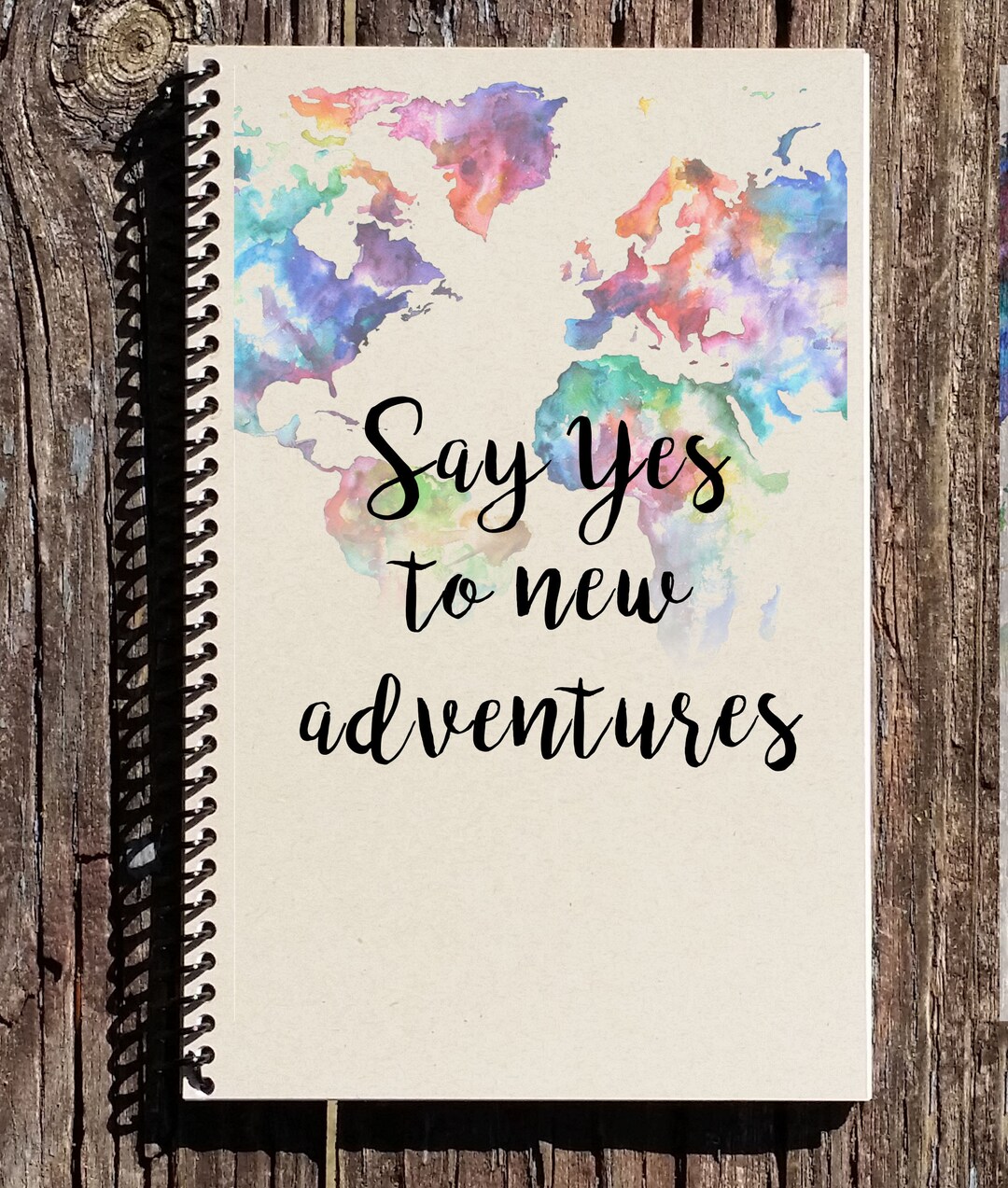Adventure Spiral Notebook - Travel Journal - 5.5x8.5 Notebook 80 Pages ...