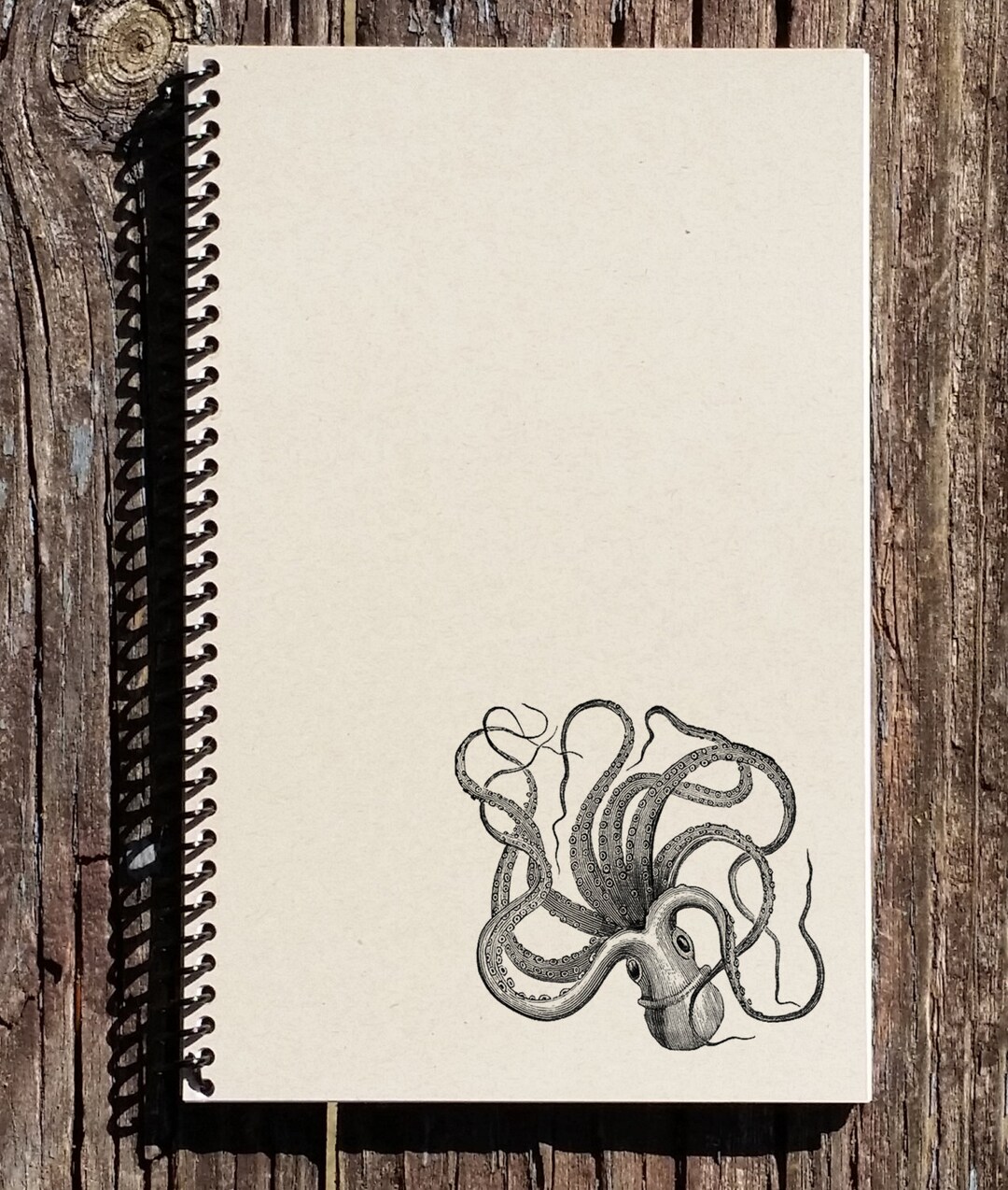 Octopus Journal - Octopus Spiral Notebook - Ocean Notebook - Etsy