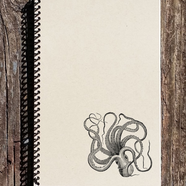Octopus Notebook - Etsy