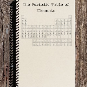 Periodic Table Journal - Periodic Table Spiral Notebook - Science ...