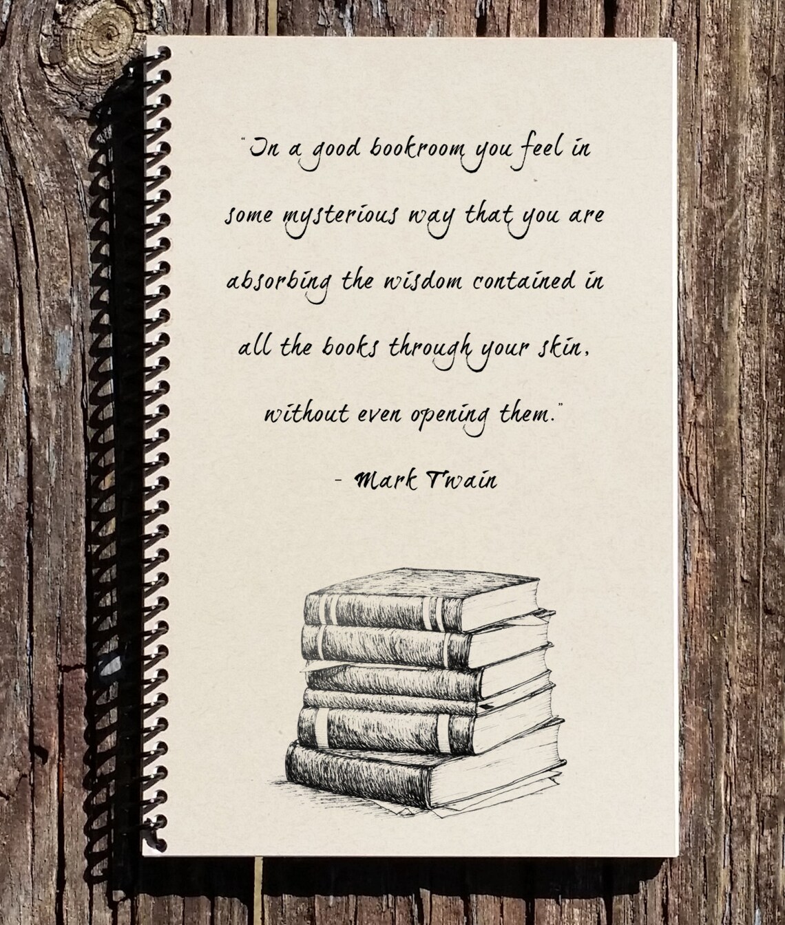 Mark Twain Notebook Mark Twain Quote Good Bookroom Quote | Etsy