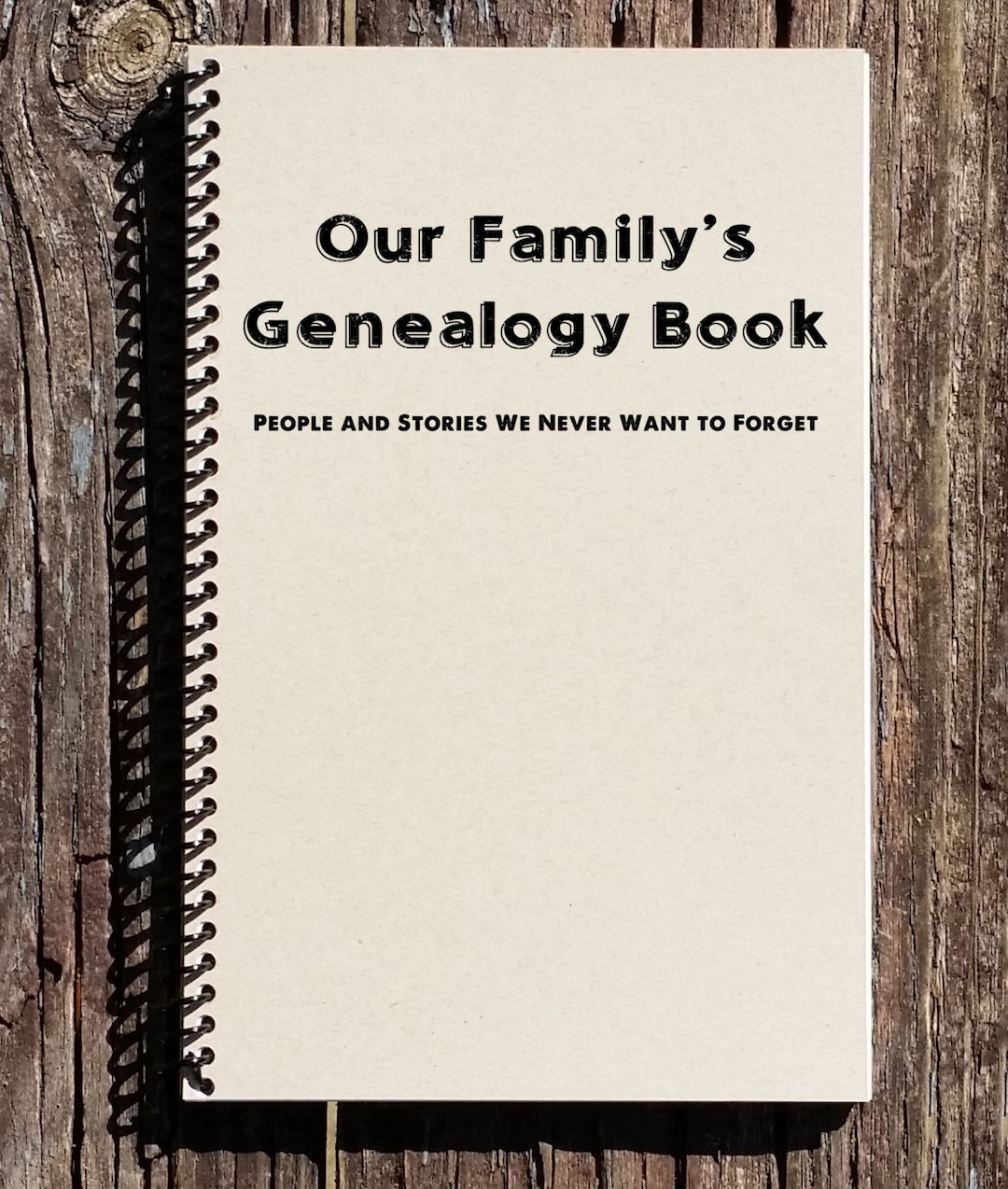Genealogy Book: Recycled Kraft Paper Family History Journal - Etsy
