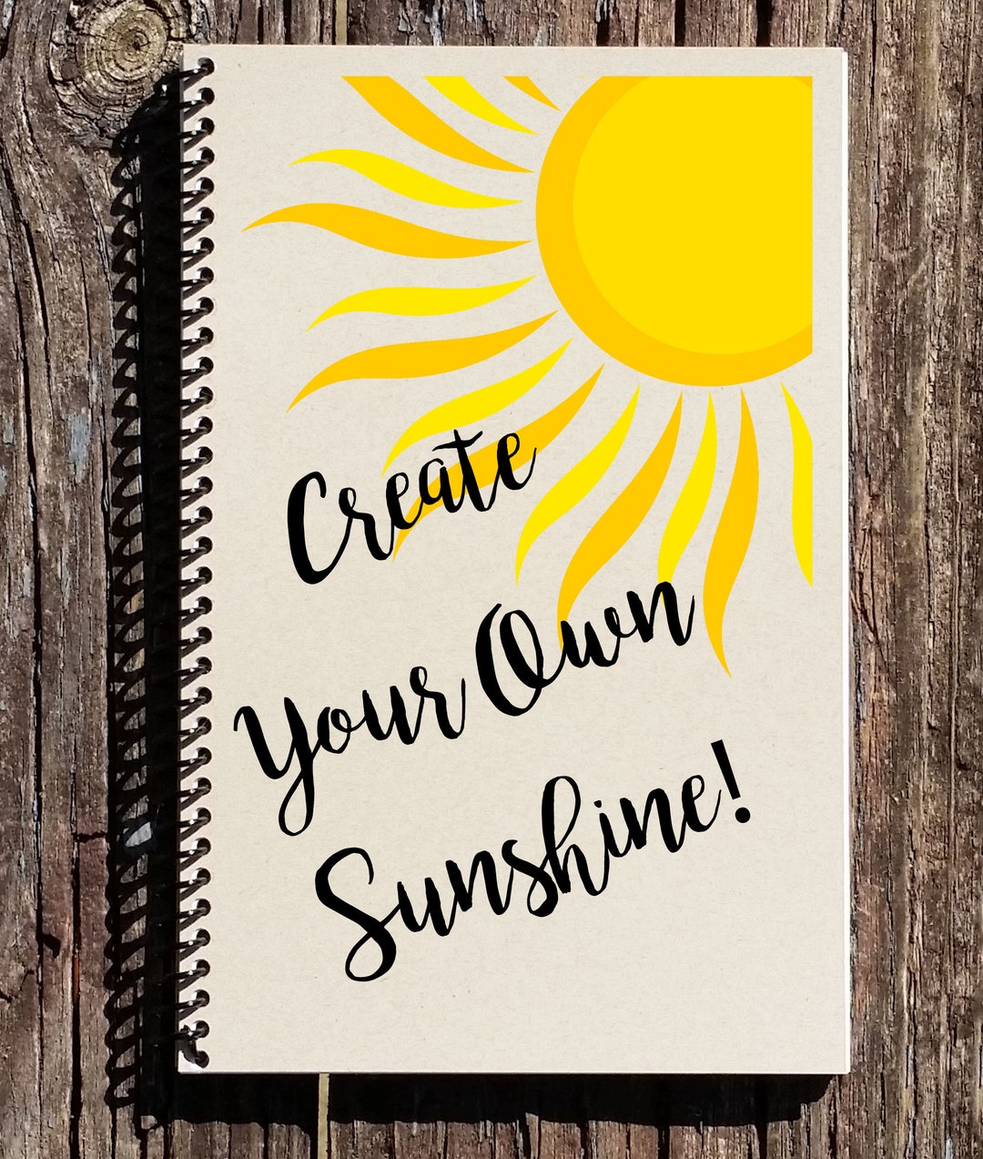 Create Your Own Sunshine Spiral Notebook - Sunshine Journal ...