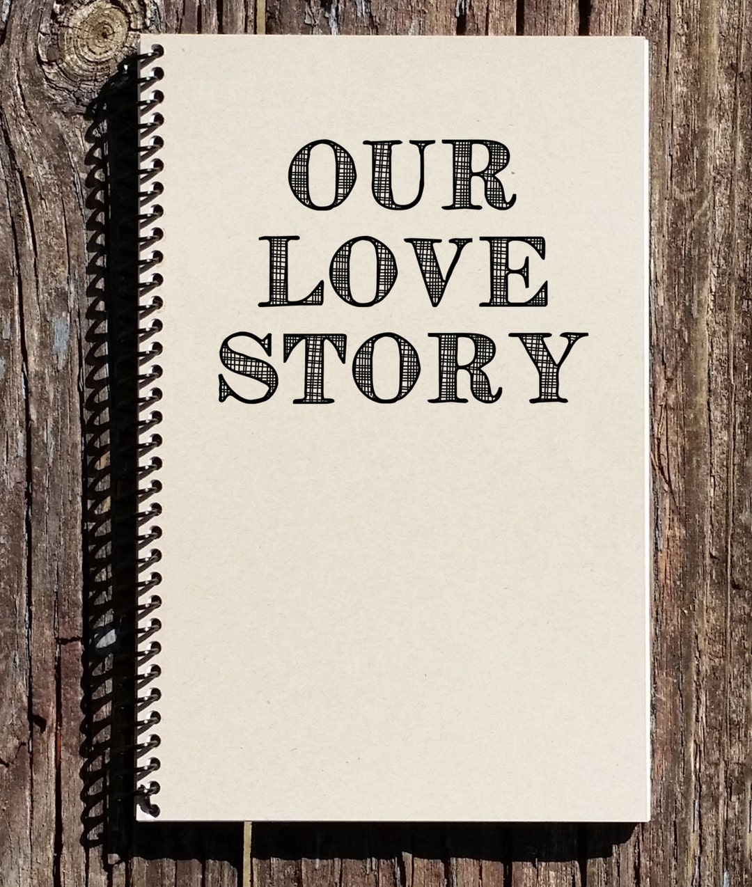 Our Love Story Journal - Our Love Story Spiral Notebook - Romantic ...