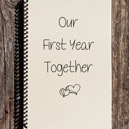 Our First Year Journal Love and Romance 1st Anniversary - Etsy