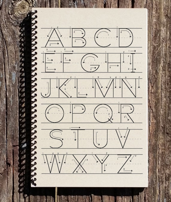 Alphabet Journal Teacher Journal Alphabet Notebook - Etsy