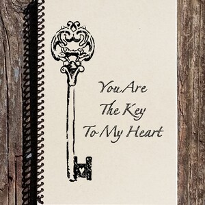 You Are the Key to My Heart- Key Spiral Notebook - Love Notebook - Gift ...