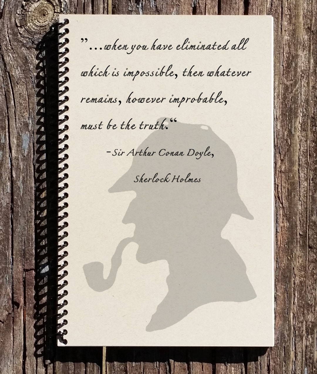 Sherlock Holmes Journal - Sherlock Holmes Spiral Notebook - the Truth ...