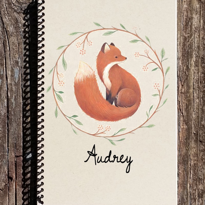 Fox Notebook - Etsy