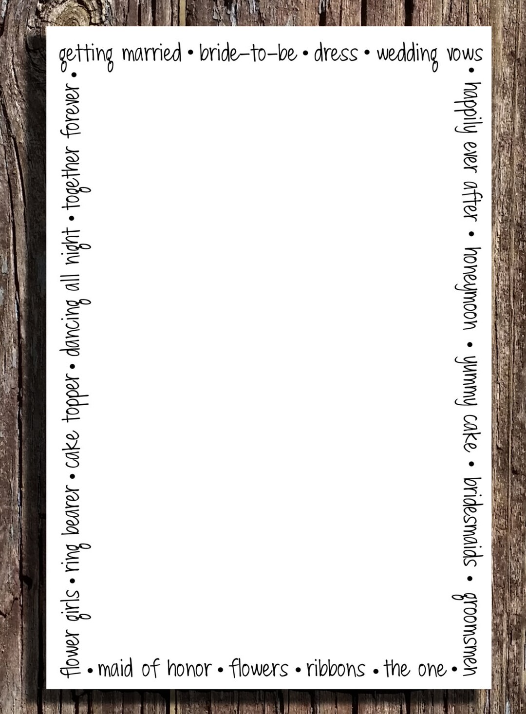 Wedding Planning Notepad - Set of Two 5.5x8.5 Notepad 50 Sheets- Bride ...