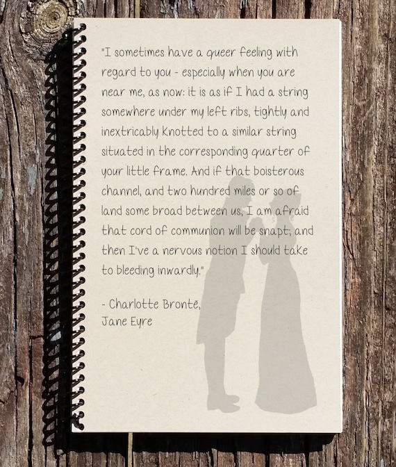 Jane Eyre Journal Jane Eyre Mr Rochester String Quote Mr | Etsy