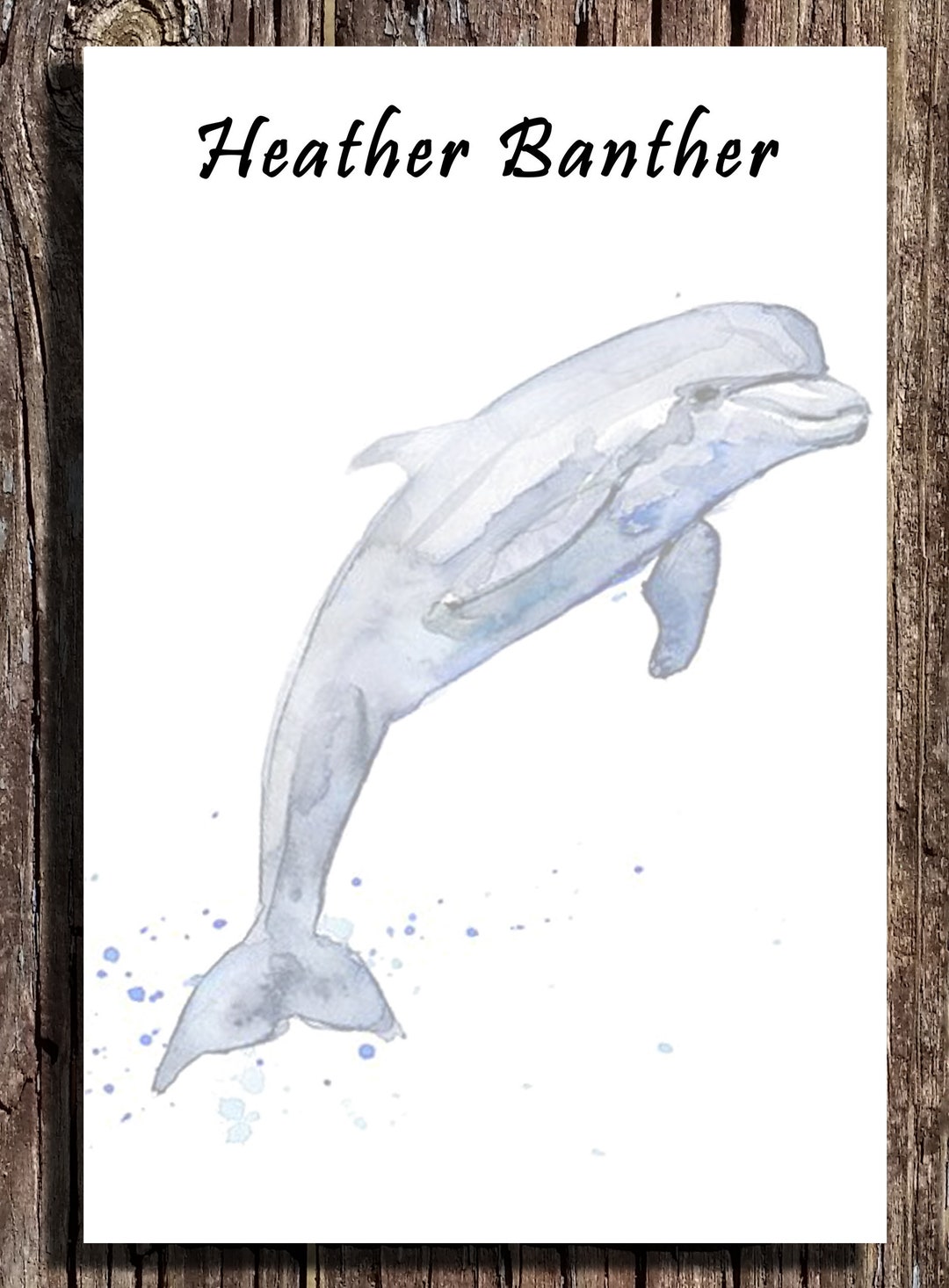 Personalized Dolphin Notepad - Set of Two 5.5x8.5 Notepads 50 Sheets ...