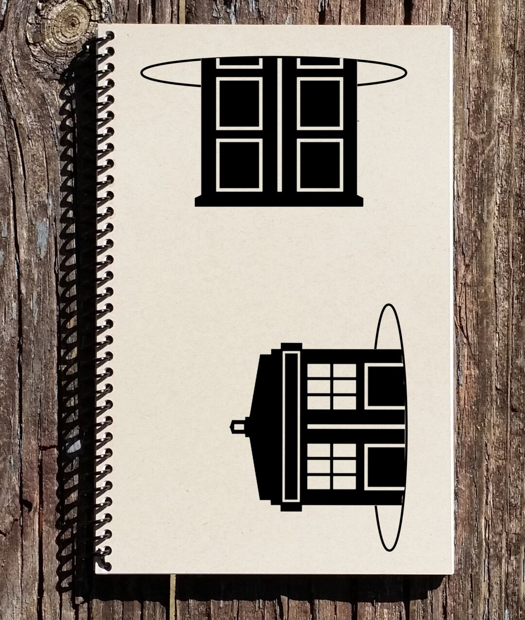 Dr. Who and Portal Mashup - Tardis Journal - Portal - Etsy