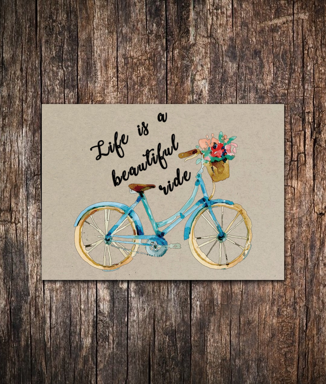 Life is a Beautiful Ride Notecards Set of 10 - 5.5 X 4.25 Note Cards ...