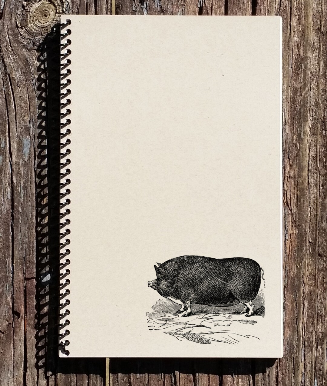 Pig Journal - Pig Spiral Notebook - Etsy