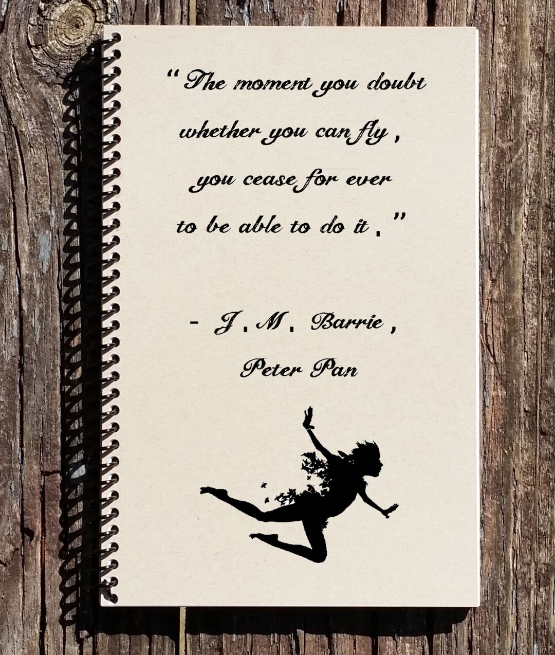 Peter Pan Spiral Notebook - Peter Pan Journal - Etsy