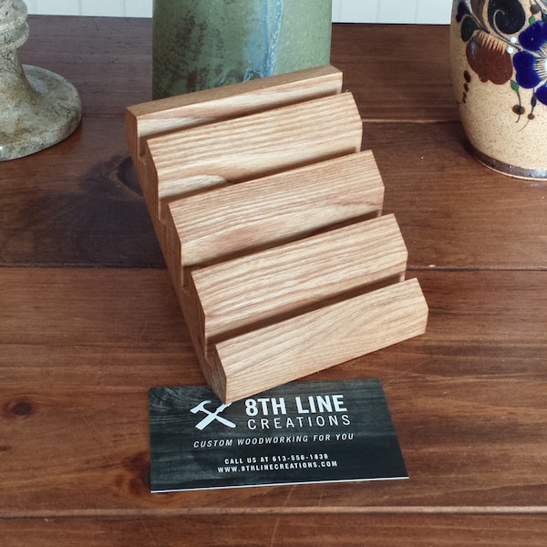 Wooden Card Holder - Etsy