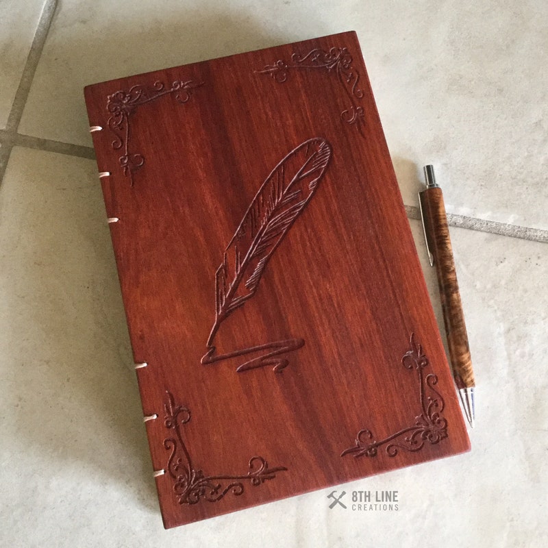 Wooden Book Cover - Etsy