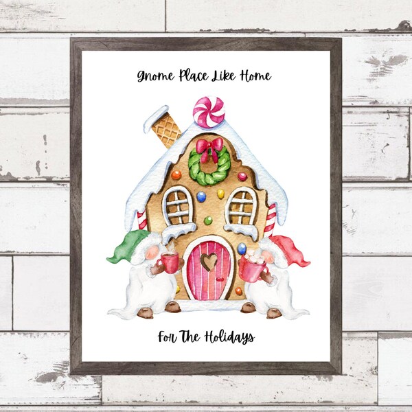 Gnome Place Like Home for the Holidays Svg - Etsy