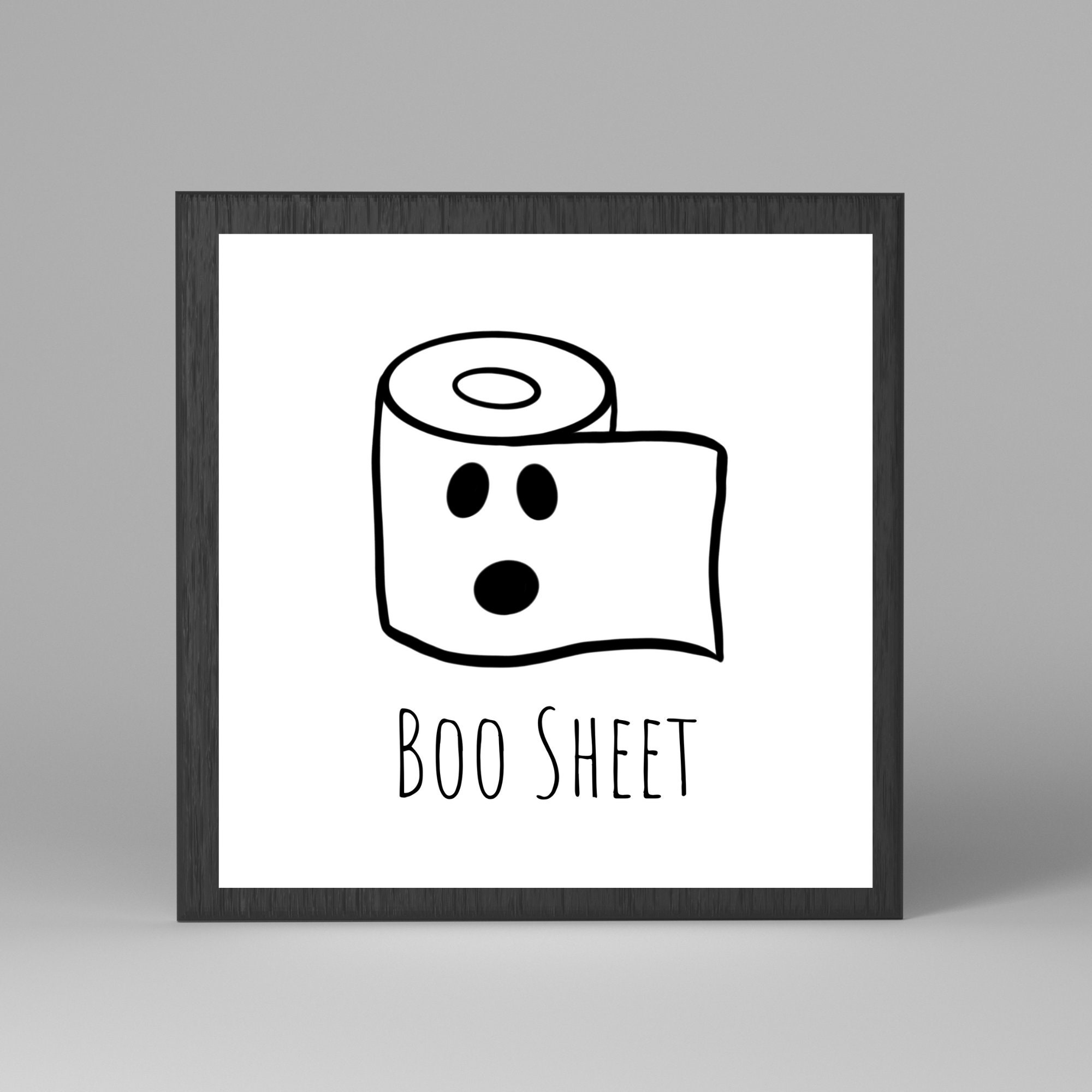 Boo Sheet Halloween Toilet Paper Printable Halloween Restroom - Etsy