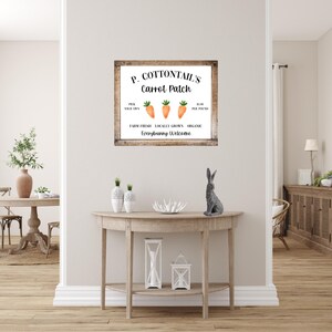 P Cottontail Carrot Farm, Easter Poster, Easter Decoration, Peter ...