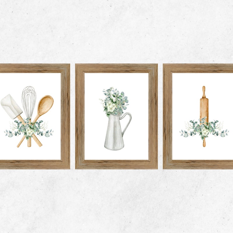 Watercolor Kitchen Art - Etsy