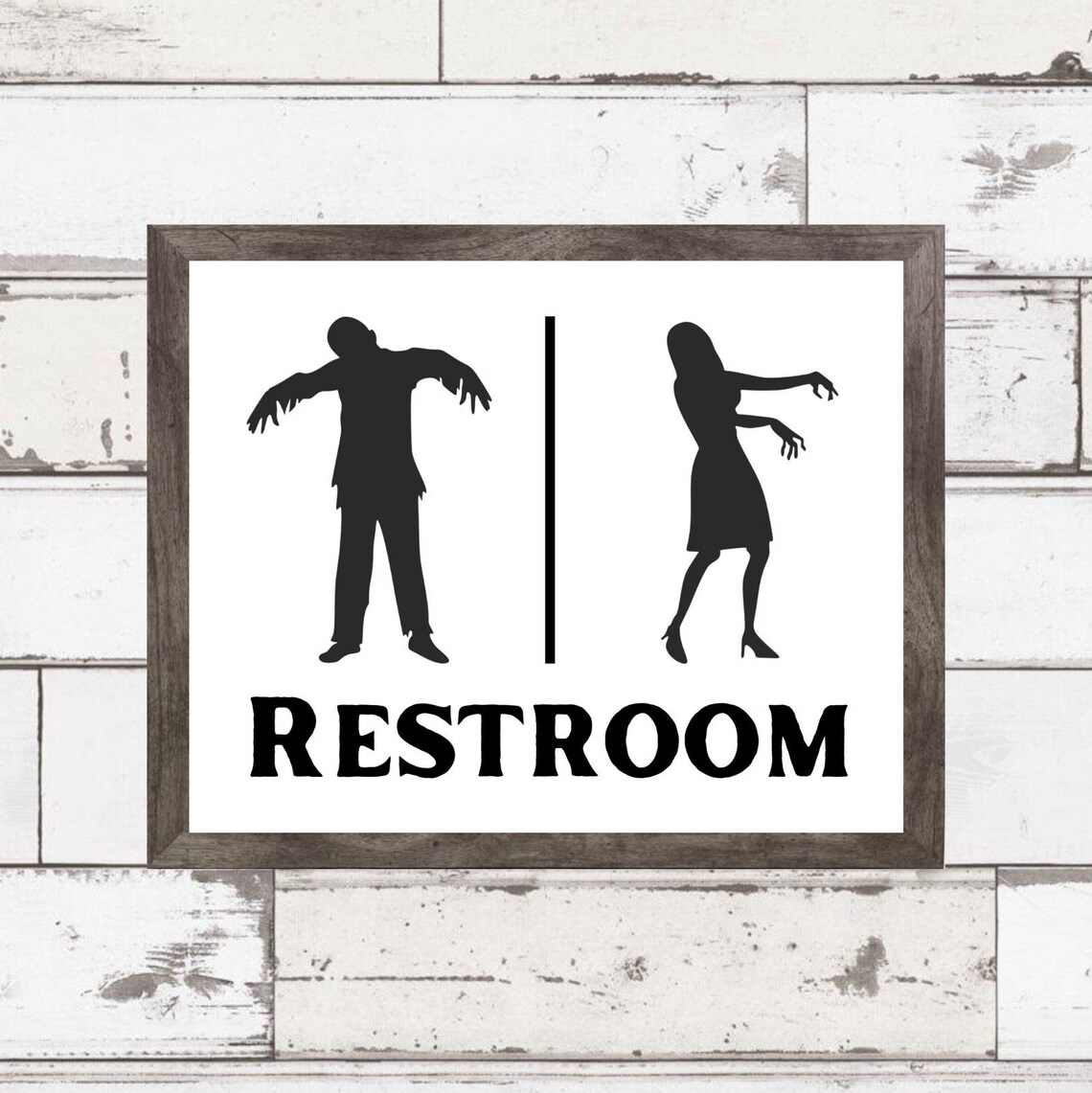 Halloween Bathroom Sign Halloween Restroom Printable Wall - Etsy