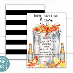 Low Country Boil Invitation, Crawfish Boil Couples Shower Invite ...