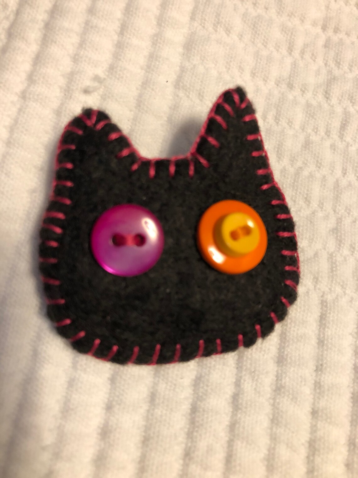 Halloween Cat Felt Pin - Etsy