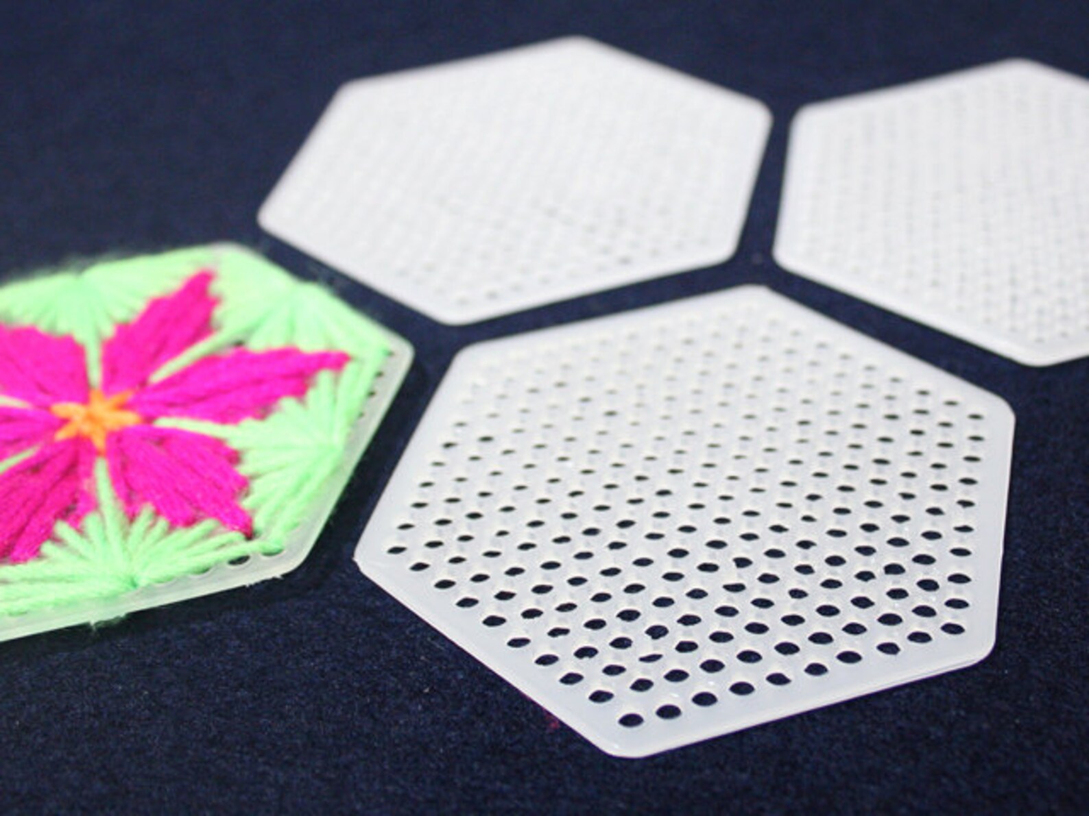 3x3 in 10 Hexagon Plastic Canvas - Etsy