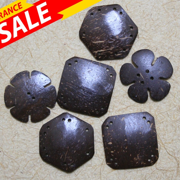 Coconut Shell Button - Etsy