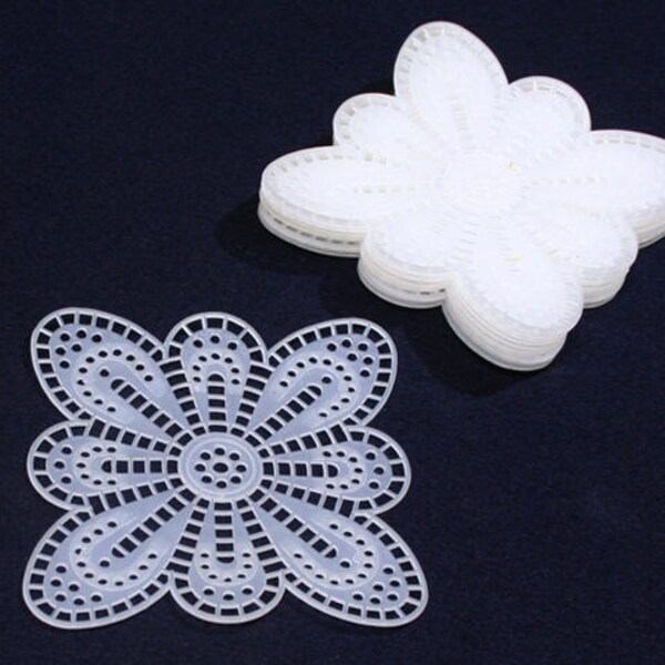 Plastic Canvas Flowers - Etsy