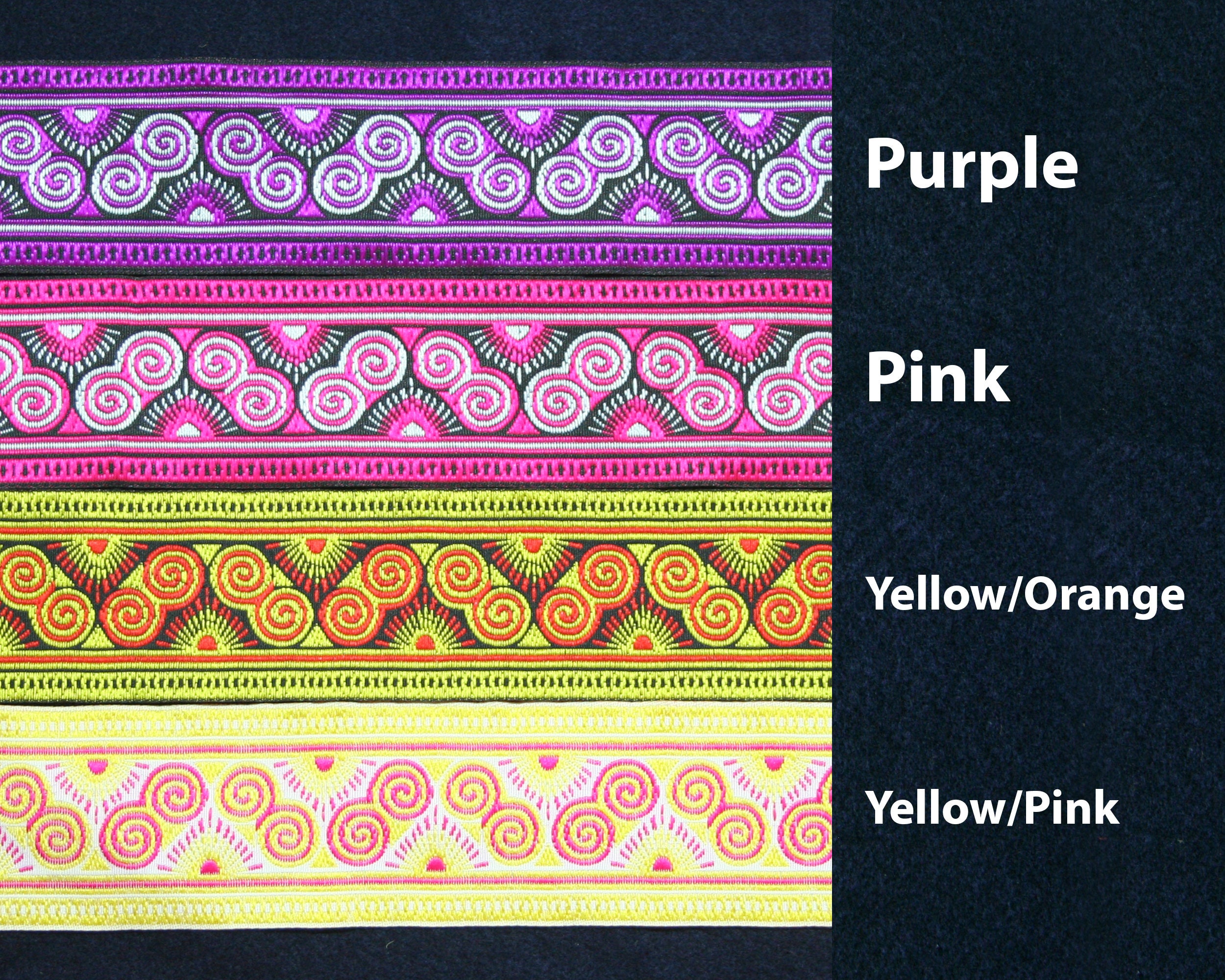 5cm X 1 M MORE COLORS Inside Hmong Pattern Traditional - Etsy