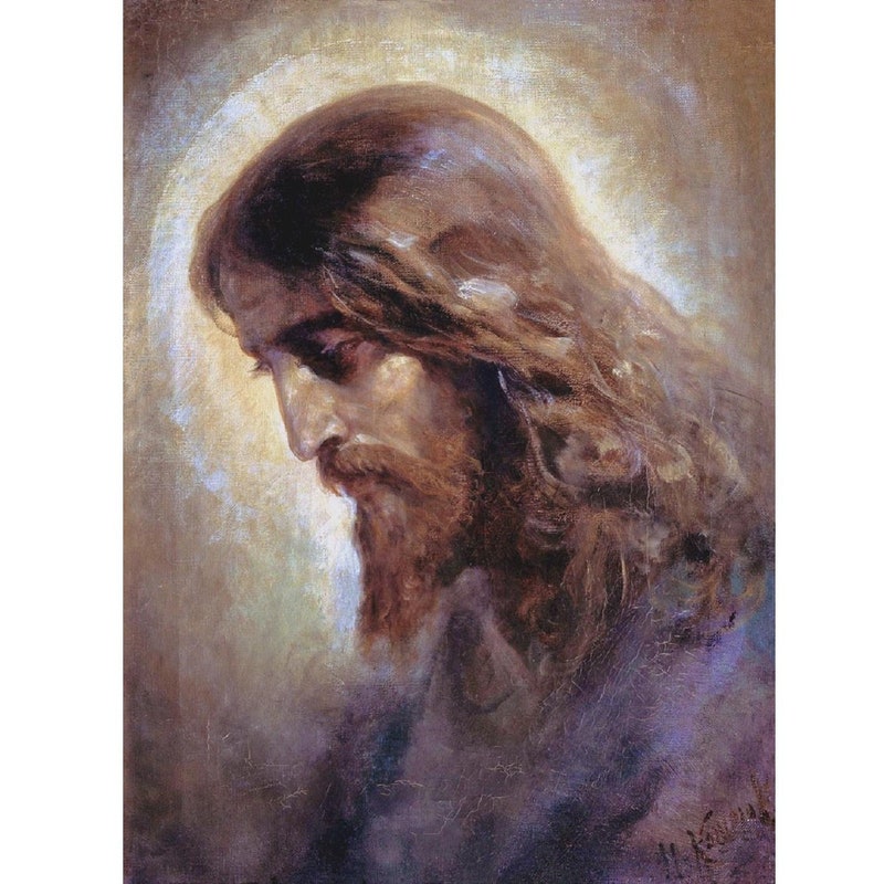 Jesus Christ Oil Canvas Original - Etsy