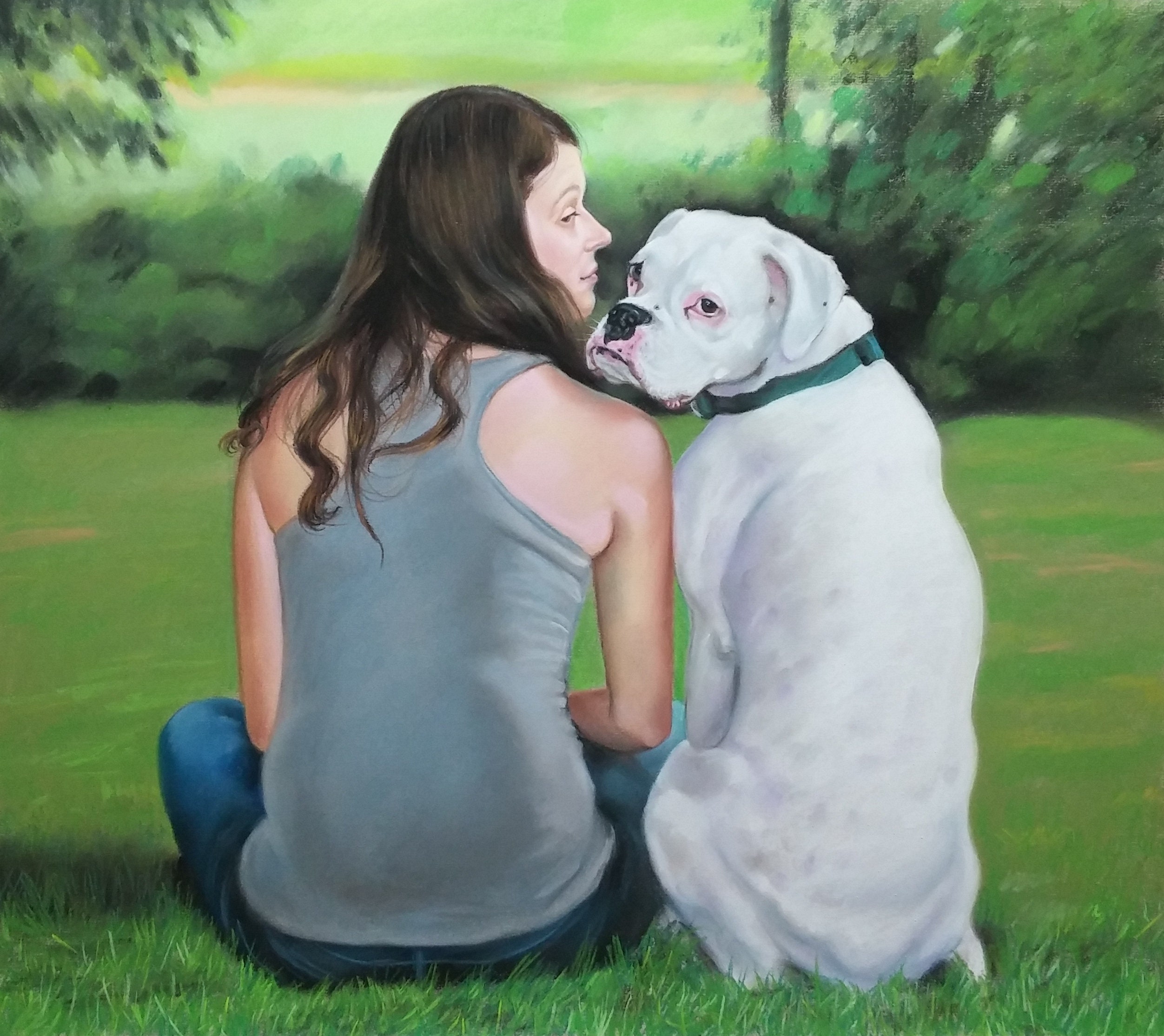 15x17 custom pet portrait pastel painting dog | Etsy