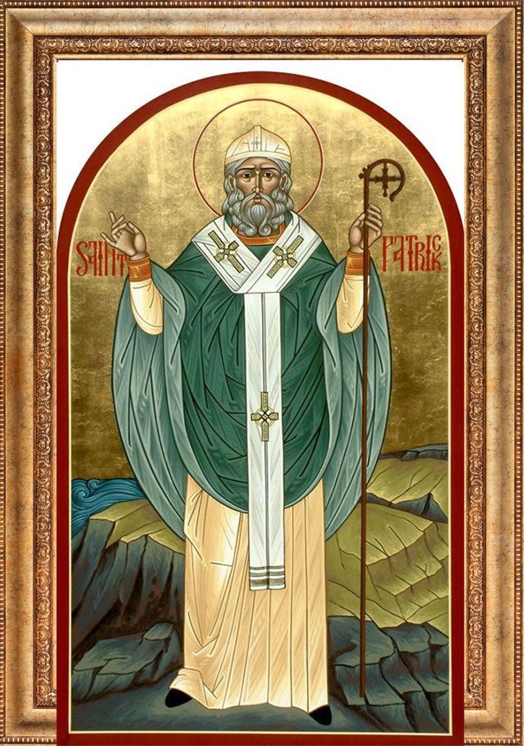 Custom Icon, St Patrick, Painting, Catholic, Custom Painting , Handmade ...
