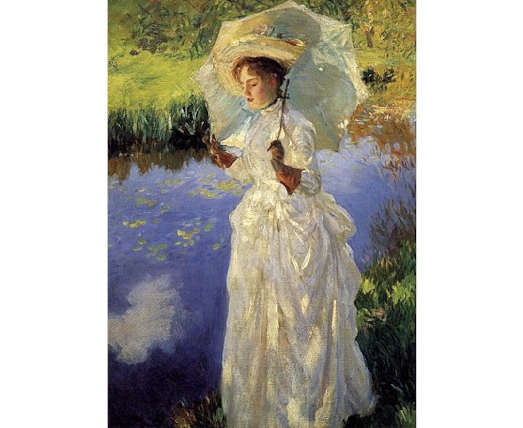 Reproducción de obra maestra, John Singer Sargent, Paseo matutino ...