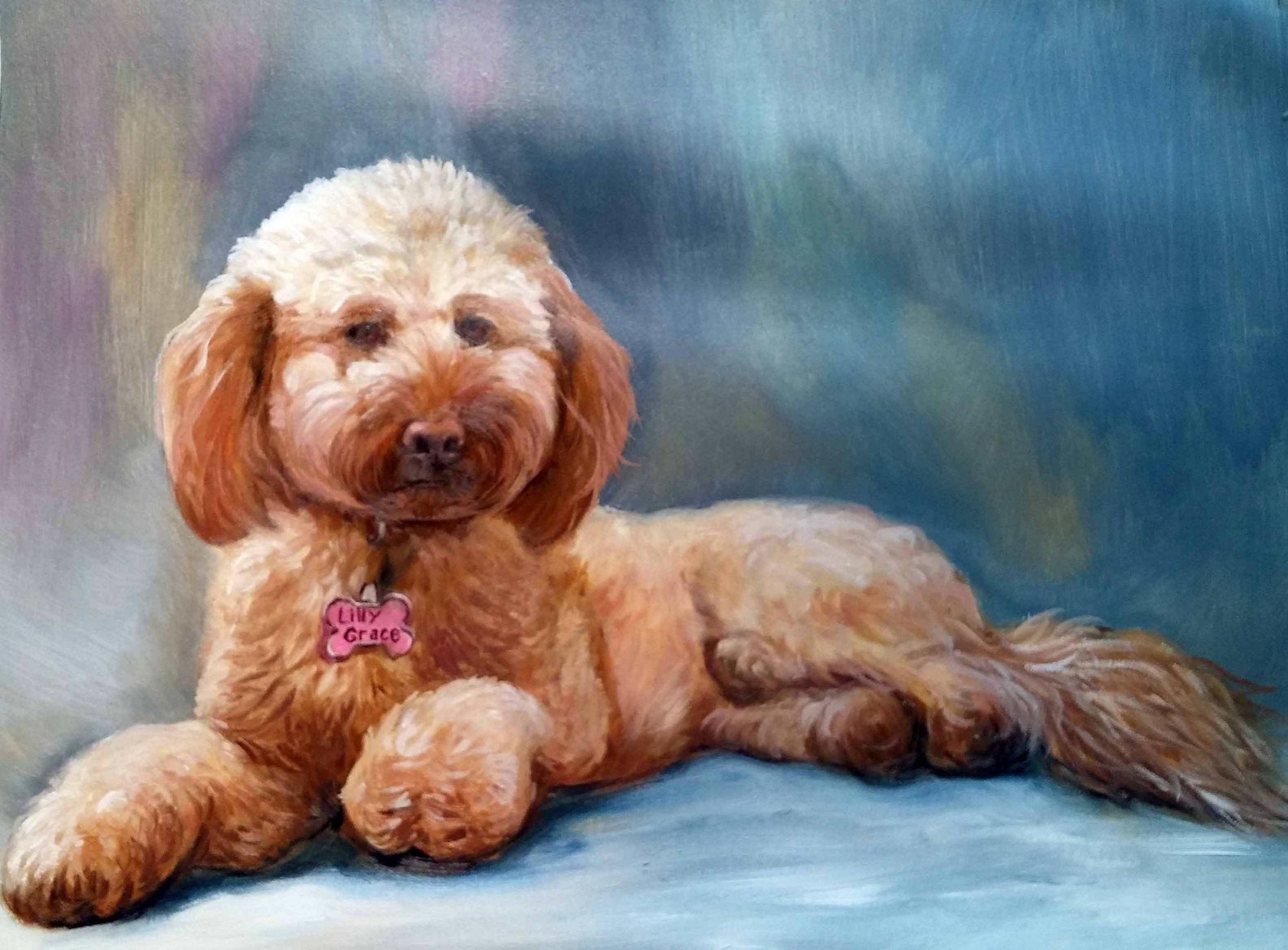 Dog Portrait Oil Painting Custom Pet Portrait Original - Etsy