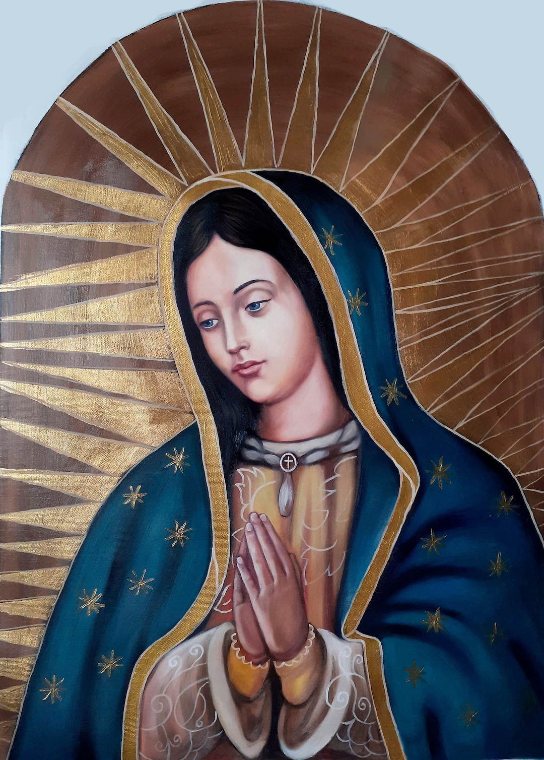 Lady of Guadalupe, Painting, Custom Painting , Hand Painted Icon ...