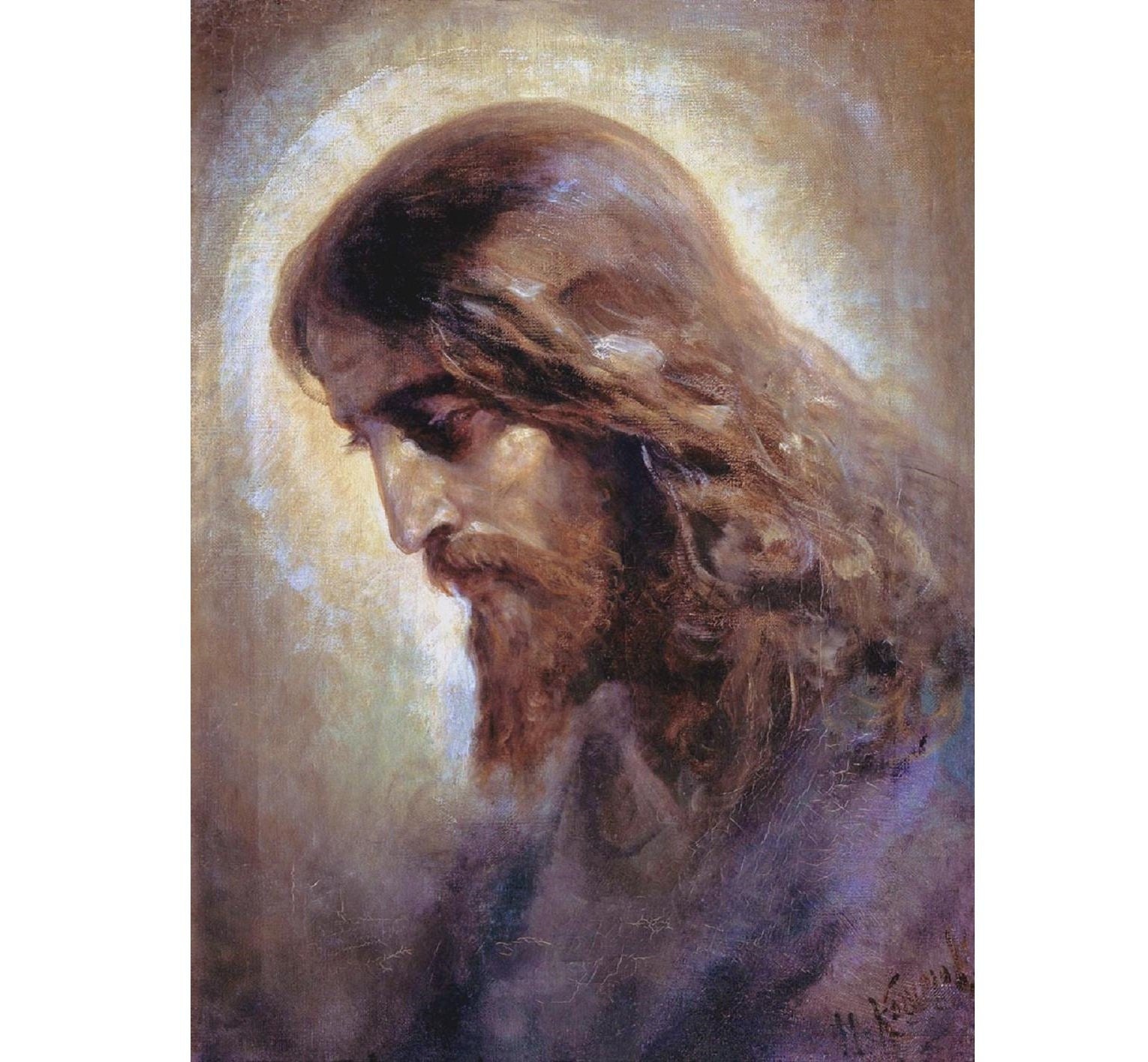 Jesus Christ, Painting ,painted Icon, Christian, Oil Painting, Painted ...