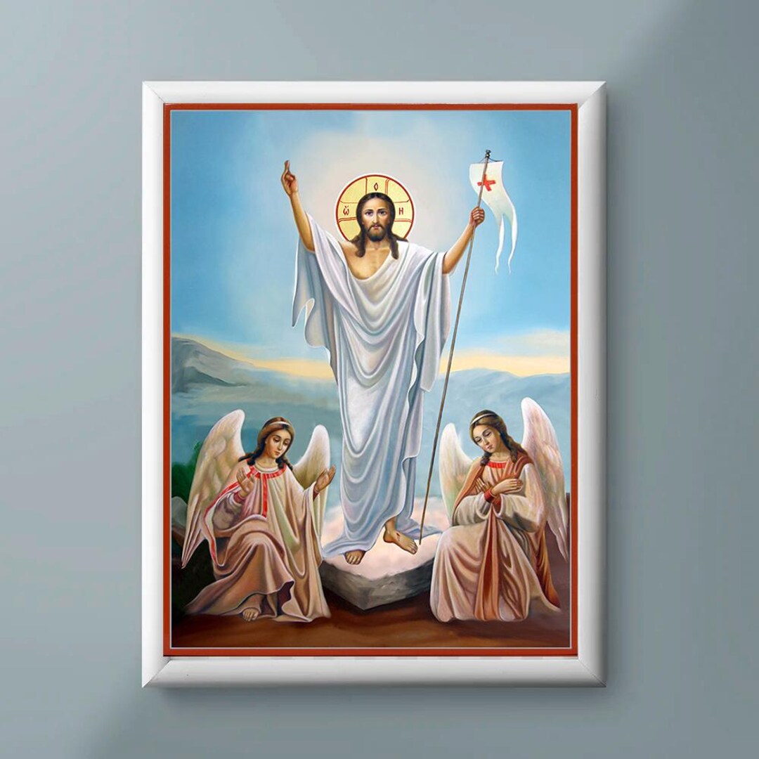 Jesus Christ, Icon, Ressurection, Painted Icon, Catholic, Christian ...