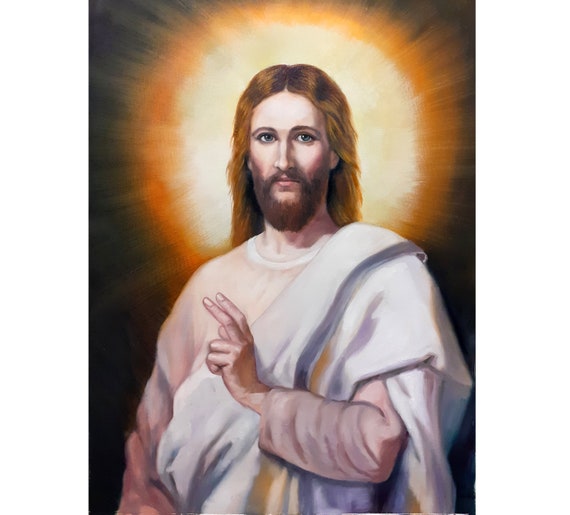Jesus Christ Icon Painted Icon Catholic Christianoil | Etsy