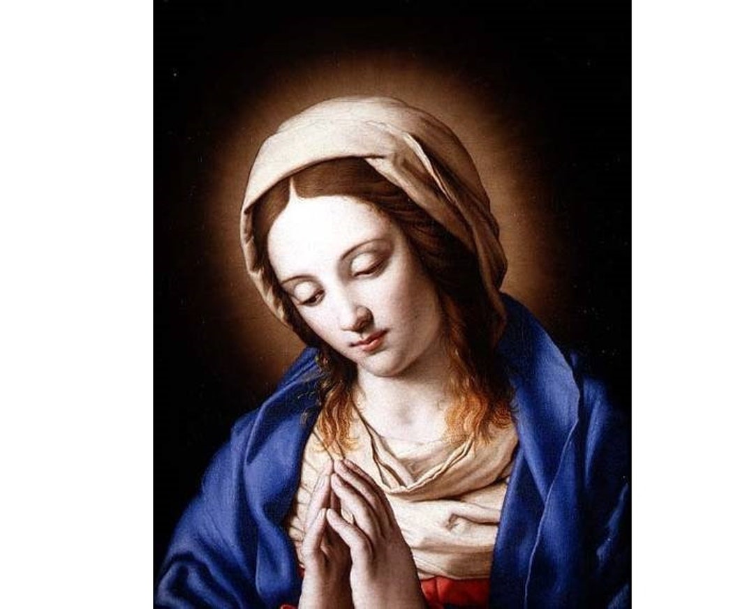 Virgin Mary Icon,painting, Holy Mother, Santa Maria, Hand Painted Icon ...