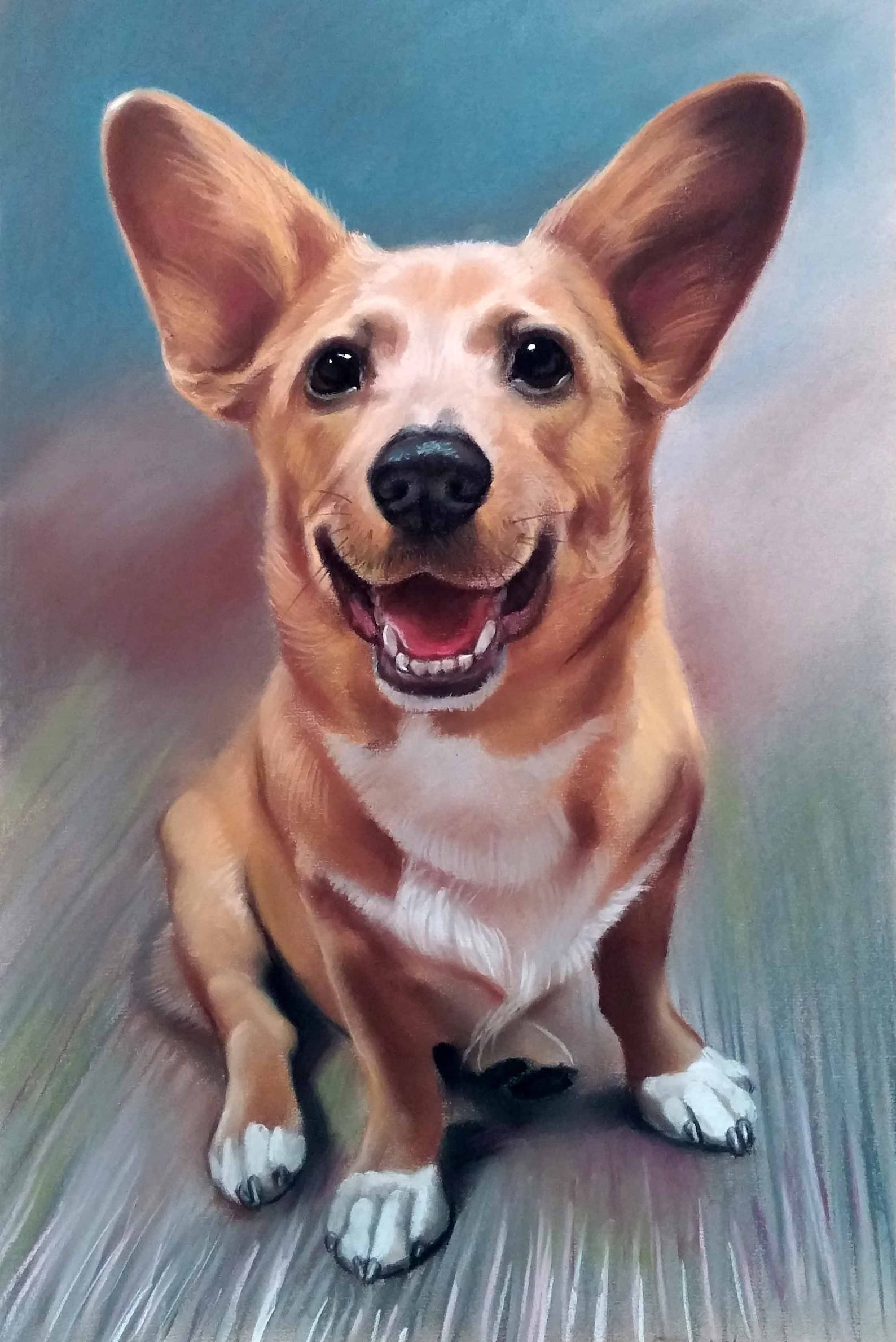 Dog Portrait, Oil Painting, Custom Pet Portrait, Original, Animal ...