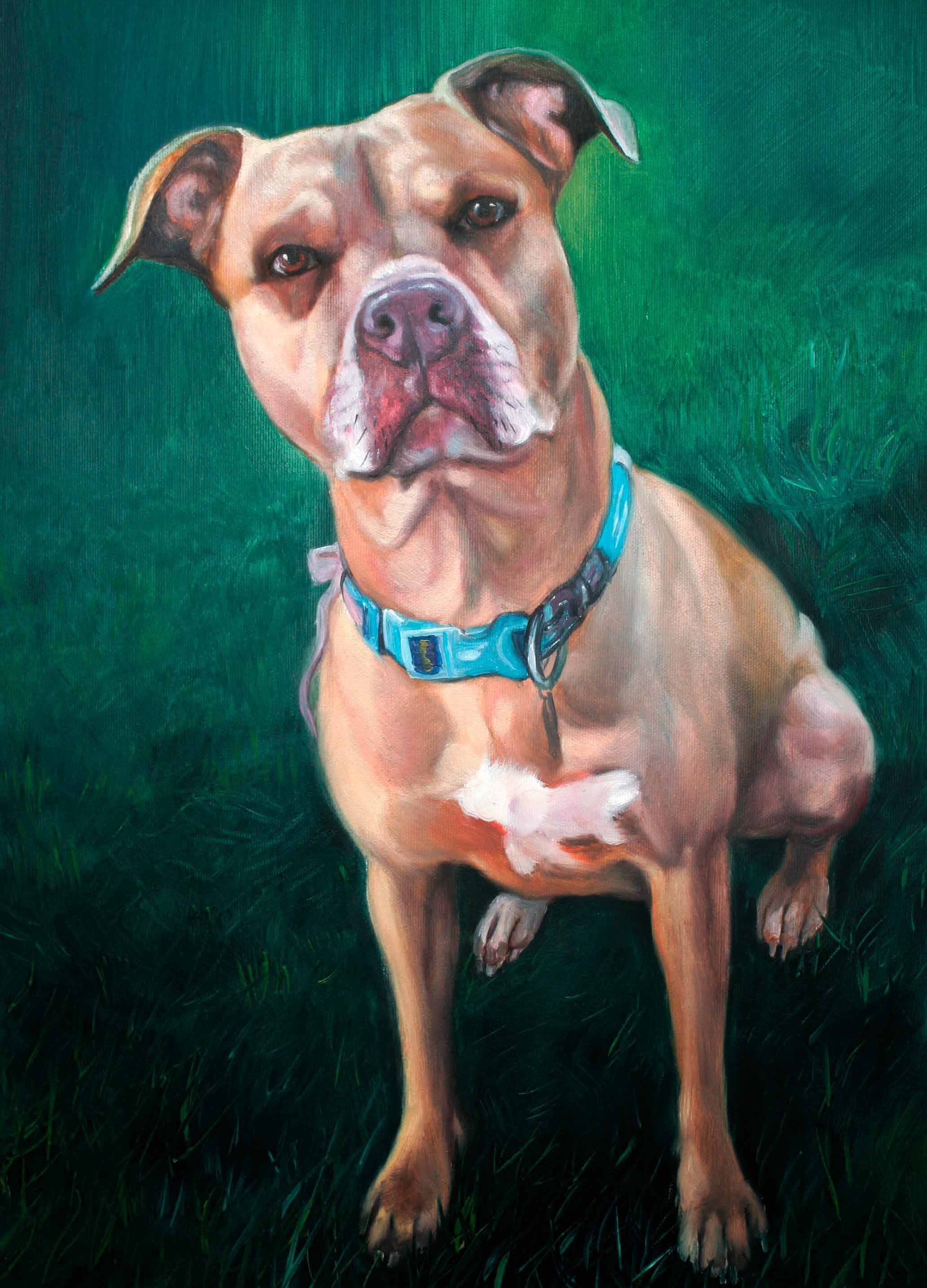 Dog Portrait, Oil Painting, Custom Pet Portrait, Original, Animal ...