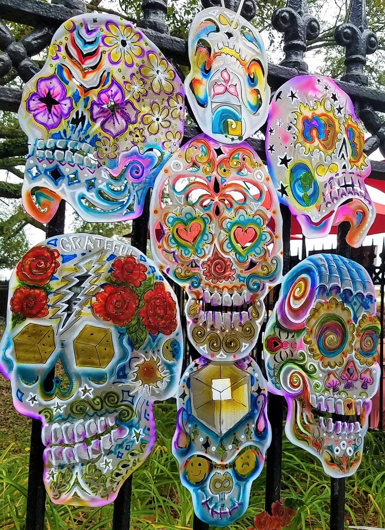 Sugar Skull, Grateful Dead, Mushroom, Planets, Cubism, Spiral, Sacred ...