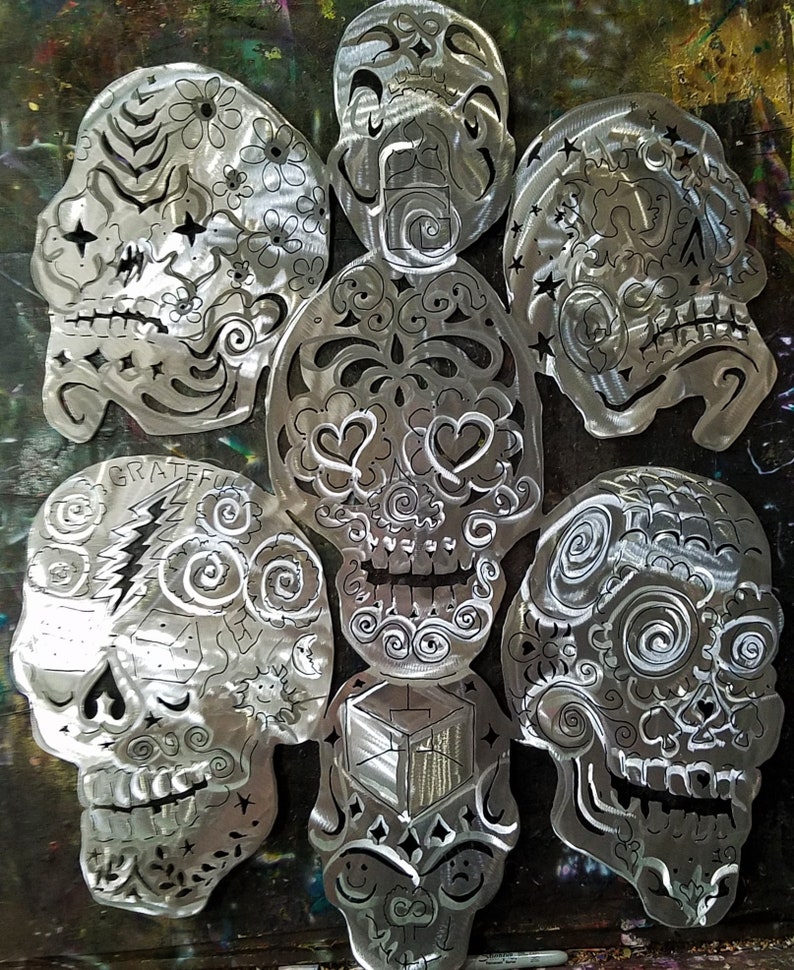 Sugar Skull, Grateful Dead, Mushroom, Planets, Cubism, Spiral, Sacred ...