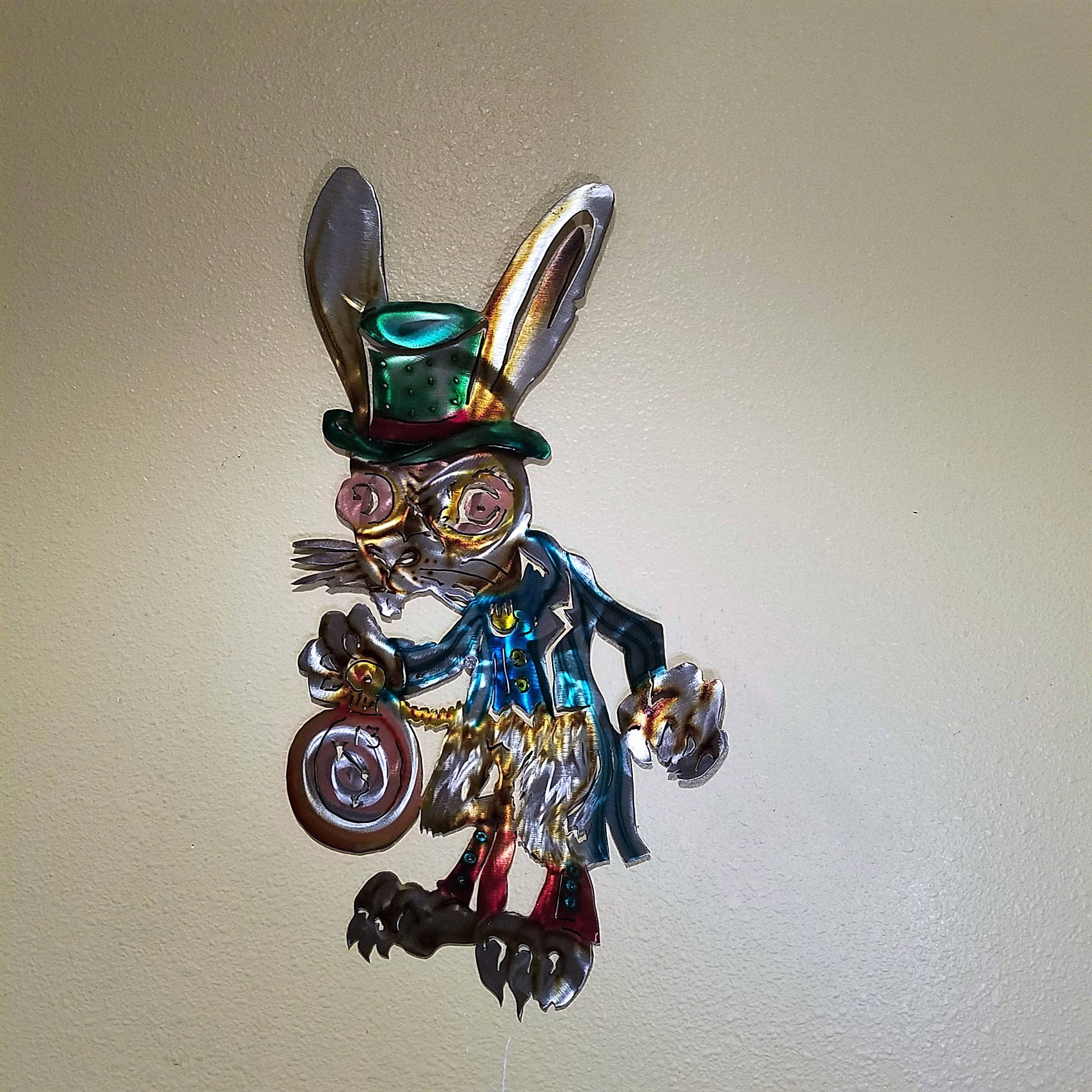 Wicked Rabbit Metal Rabbit Alice in Wonderland Rabbit - Etsy
