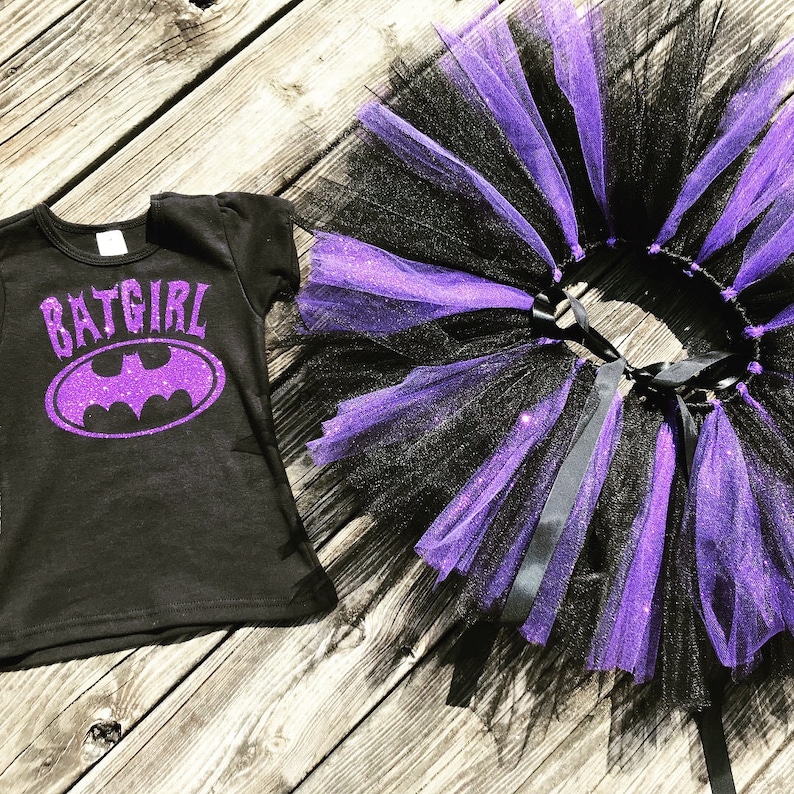 Batgirl Tutu Costume Purple Batgirl Tutu Purple Batgirl Etsy