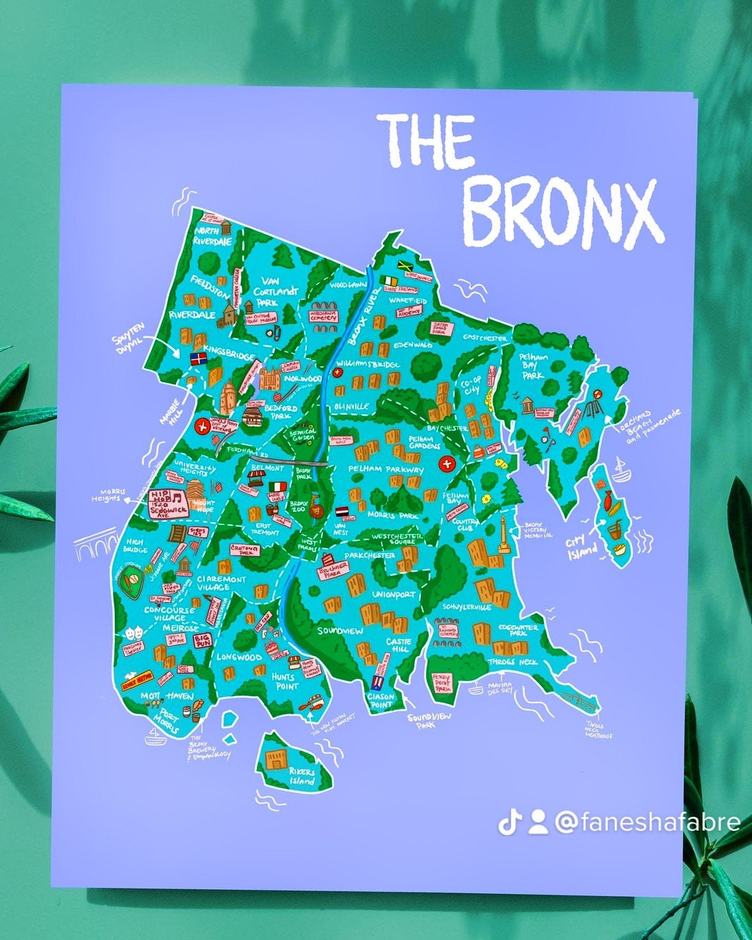 The Bronx Map Wall Art, Street Art , Nyc Art , Art, Nyc Wall Art, Black ...